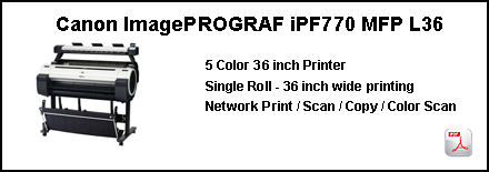 Canon Prograf IPF770 MFP – TDS Copiers
