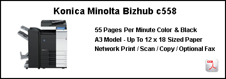 KM Bizhub c558 copy – TDS Copiers